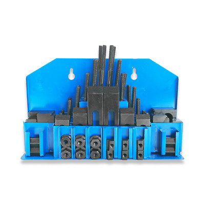 58PC CLAMPING KIT METRIC IMPERIAL T SLOTS CLAMPS STEP BLOCKS STUDS RDG ...