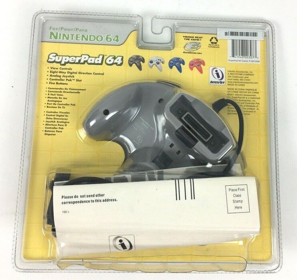 Grey SuperPad 64 Colors Controller The Classic Controller for Nintendo ...