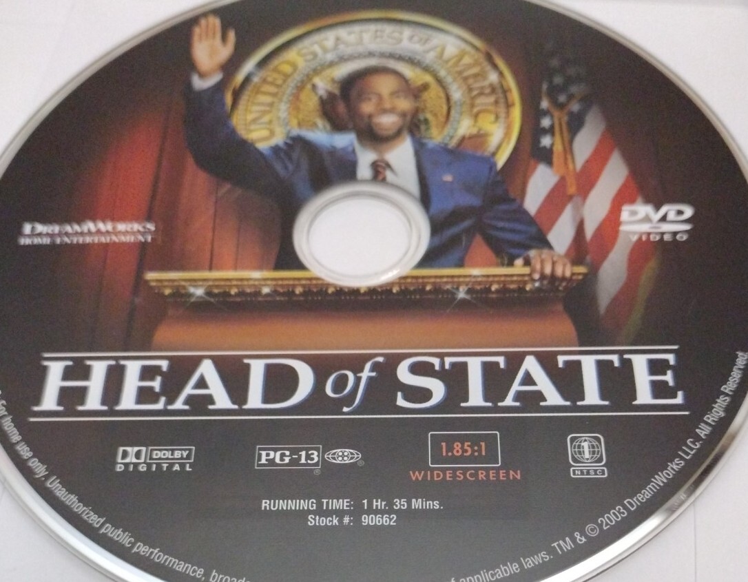 Head of State (DVD disc only, 2003, Widescreen) chris rock, bernie mac ...