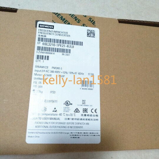 1pcs for New Siemens G120 Inverter 6SL3210-1PE21-4UL0 5.5KW | eBay