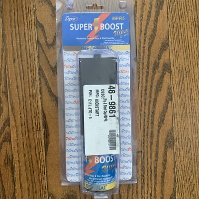 Supco MPR5 Super Boost Ultra Start Compressor Capacitor 1-3HP ...