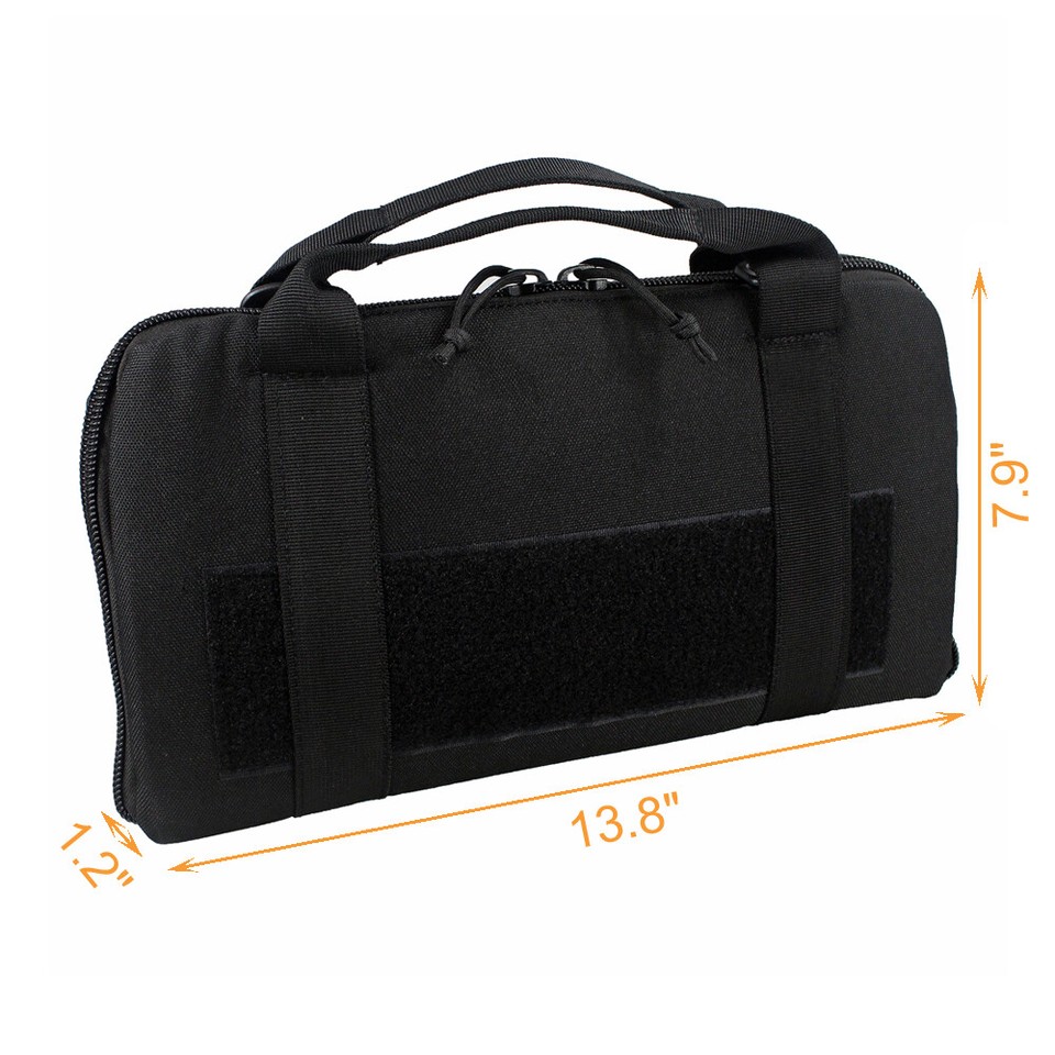 Tactical Pistol Case Range Bag Soft Handgun Case Gun Range Bag Hunting ...