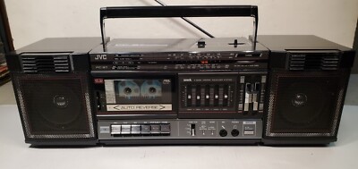 JVC PC-37 Vintage Boombox Portable Cassette AM/FM Stereo New Belts ...