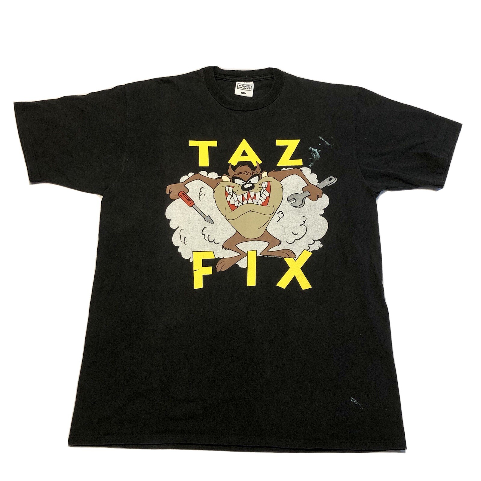 Vintage NASCAR Warner Bros Taz Fix Black Double Sided… - Gem