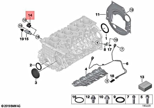 Genuine BMW E60 E60N E61 E61N E63 Sealing Blind Plug D=18MM OEM ...