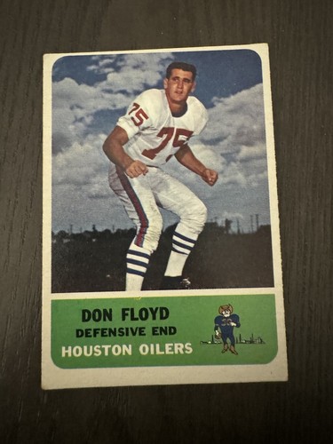 1962 Fleer #54 DON FLOYD Houston Oilers Football Card | eBay