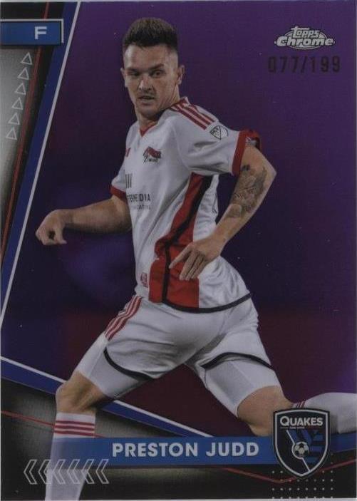 2024 Topps Chrome Mls - Preston Judd #105 Purple Refractor /199 for ...