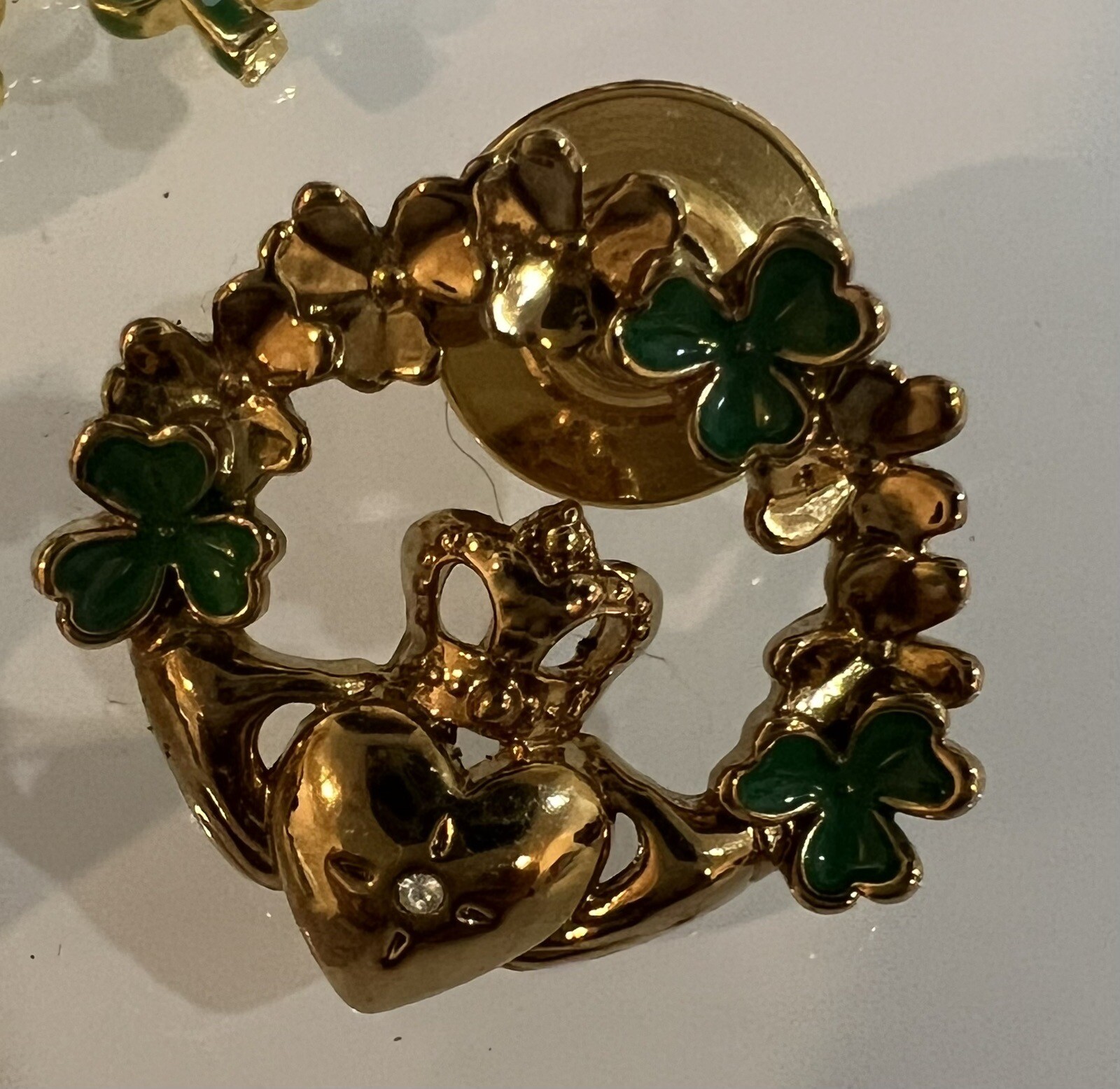 Vtg Set Of 3 Avon & SFJ St Patrick’s Day Lapel Pins Leprechaun Clover ...