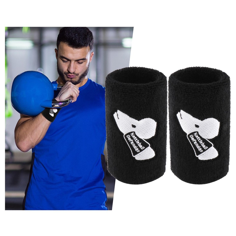 2x Breathable Kettlebell Wrist Guards Elastic Wristband Wrist Support ...