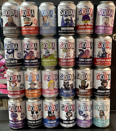 Lot of 24 Funko Soda “ CHASE “ Vinyl Figures No Dups/Complete + 6 ...