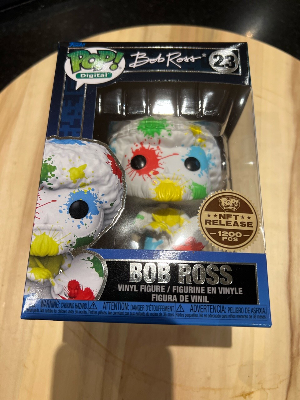 Funko Pop! Digital #23 Bob Ross Paint Can Legendary Physical 1200/675 ...