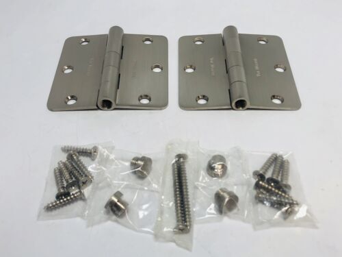 Set of Von Morris 14-3514-619 Hinges, Satin Nickel (3.5") | eBay