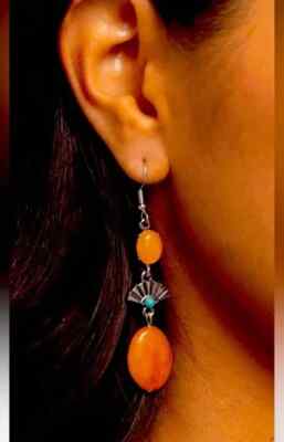 Paparazzi Jewelry Accessories - Creative Cascade - Orange Earrings ...