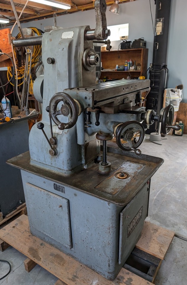 Hardinge Universal Mill UM, 110-1850 RPM, 6" x 25" Table, 120/240V ...