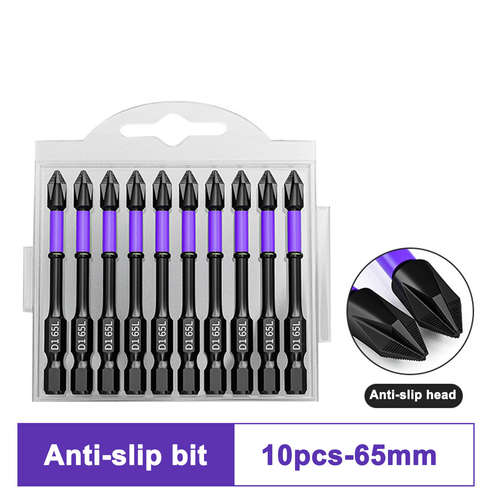 6-20X Upgraded D1 Anti-Slip And Shock-Proof Bits With Phillips ...