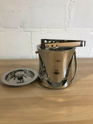 Large Insulated Double Walled Concave Stainless Steel Ice Bucket With ...