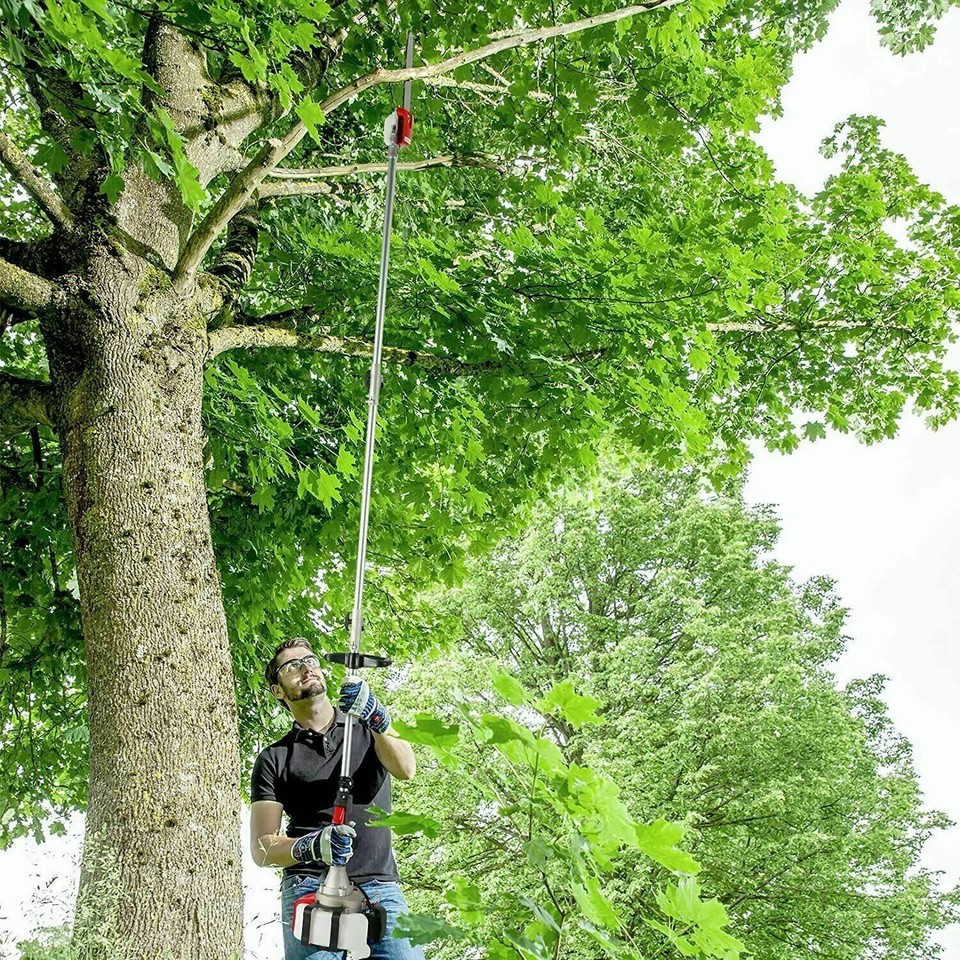 58CC Pole Saws Gas Powered 2-Cycle Extendable Pole Saw for Tree Branch ...