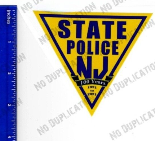 RARE COLLECTIBLE OFFICIAL NJSP TRIANGLE CELEBRATING 100 YEARS DECAL ...