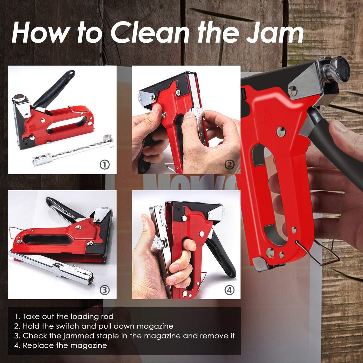 Staple Guns For Sale 4-in-1 Heavy Duty Staple Gun Kit - 6000 Staples ...