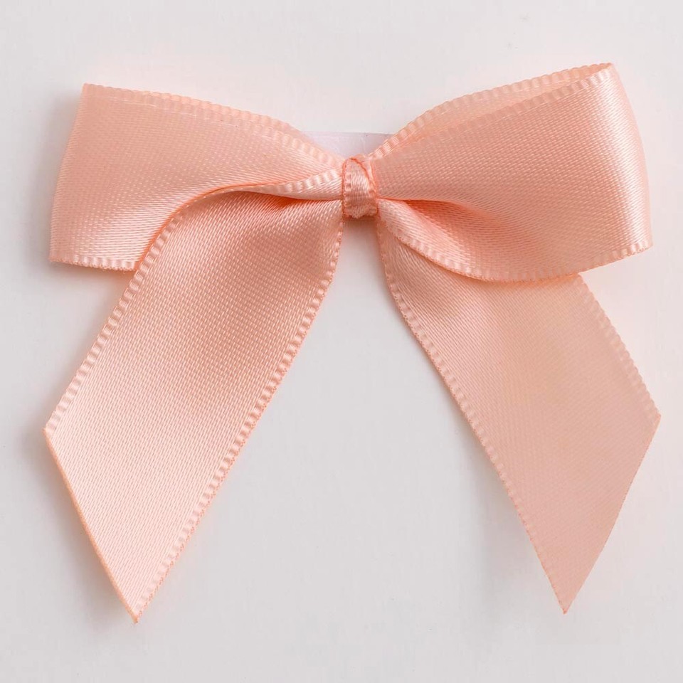 Satin Bows 5cm Self Adhesive Ribbon Pre Tied Large Bow Wide Gift Craft ...