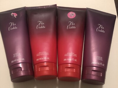 Avon Flor Violeta Body Lotion & Flor Violeta Shower Gel 6.7 Fl. Oz , 2 ...