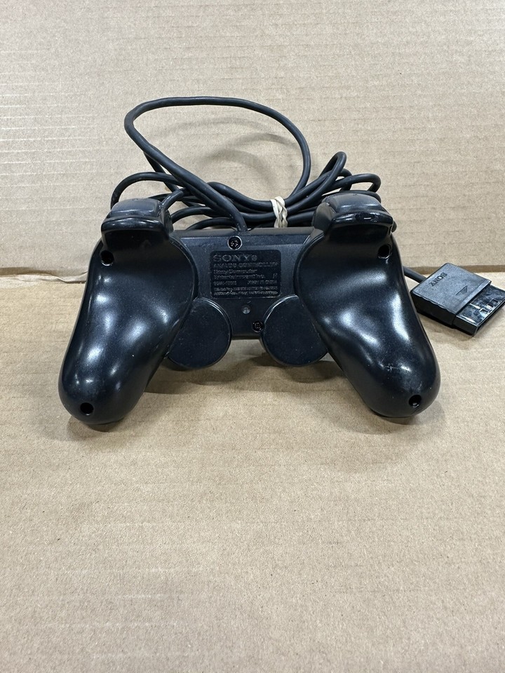 Sony PlayStation 2 Dualshock OEM Original PS2 Wired Controller Black ...