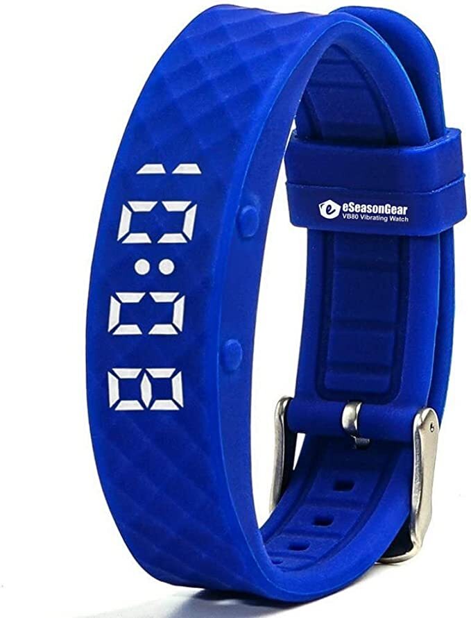 eSeasonGear VB80 Vibration Alarm Watch, ADHD Medication Reminder, 12 ...