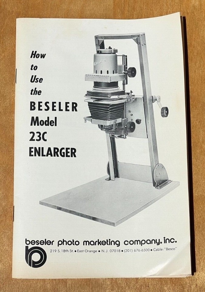 Vintage Beseler Model 23C Series II Blue Darkroom Photo Enlarger 1960s ...