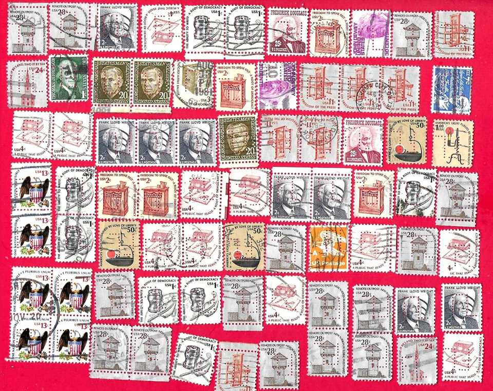 U. S. PERFIN Stamps Used ALL FL PERFINS | eBay