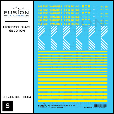 S Scale High Point Thomasville & Denton Railroad SCL Black GE 70 Ton Switcher Lo | eBay