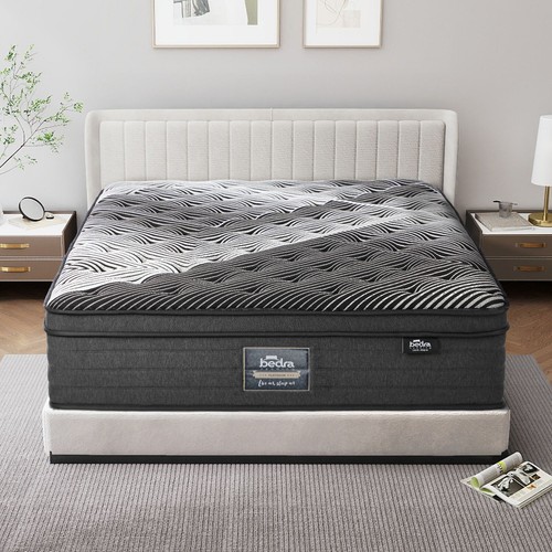 Bedra Double Mattress 9 Zone Pocket Spring Foam Bamboo Euro Top 35cm ...