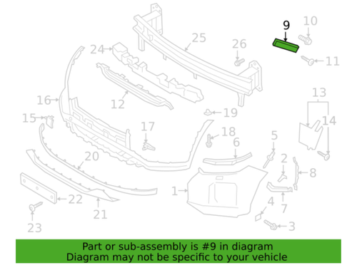 OEM 86513-F2000 BRACKET-FR BUMPER SIDE,LH Ems# for Hyundai Elantra 2017 ...