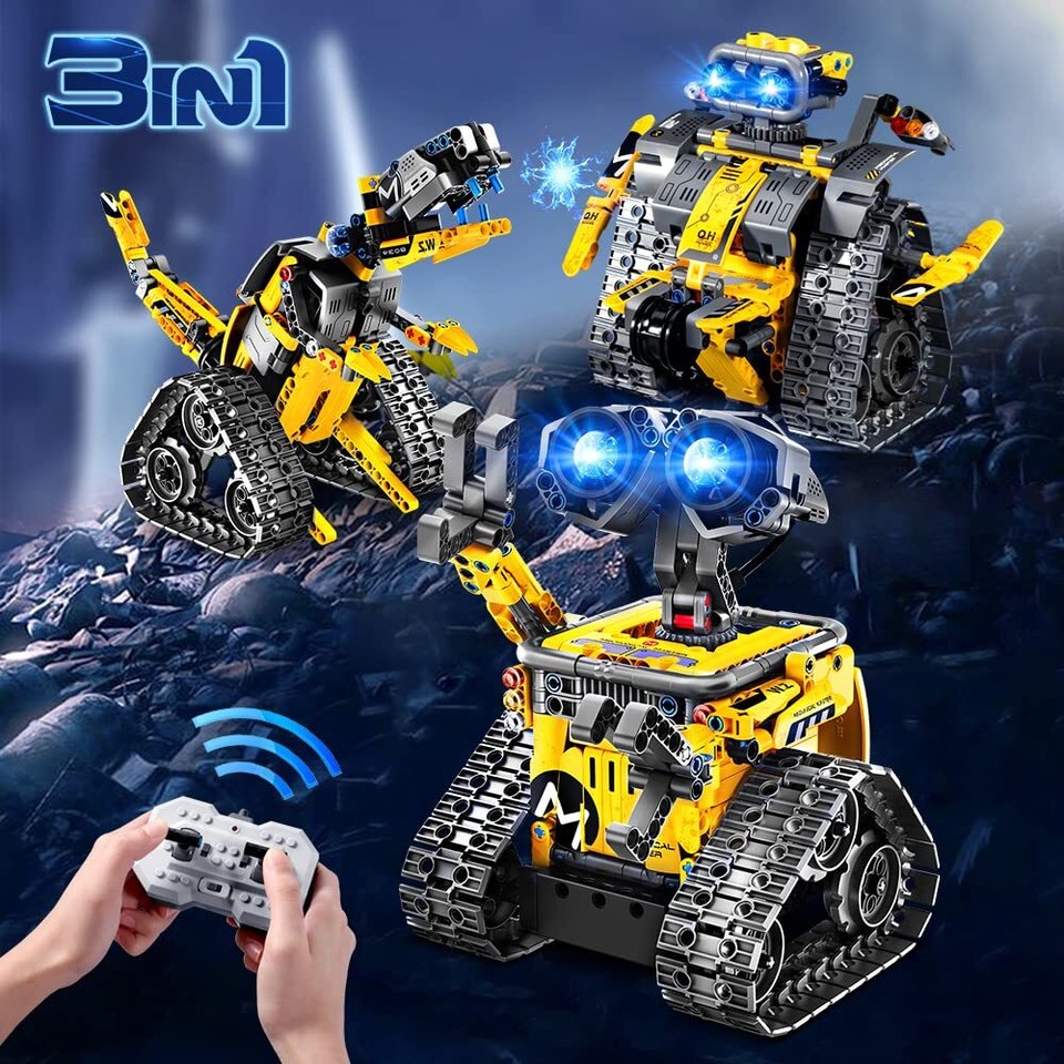 HOGOKIDS Technology Building Block Remote Controlled Robot 3 in1 RC ...
