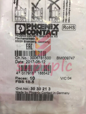 1PCS 10pcs/bag PHOENIX CONTACT 3030213 FBS10-5 Plug-in bridge | eBay