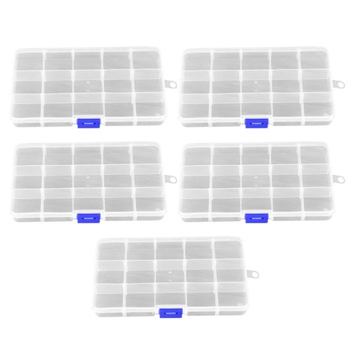 5 Pcs Storage Box Multi Section Organizer Containers for Organizing | eBay