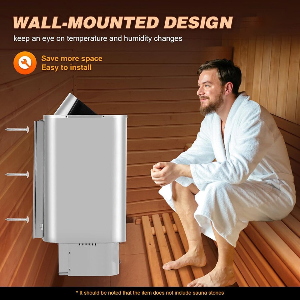 9KW Pro Sauna Heater, Dry Sauna Stove Kit, Rocks Not included with ...