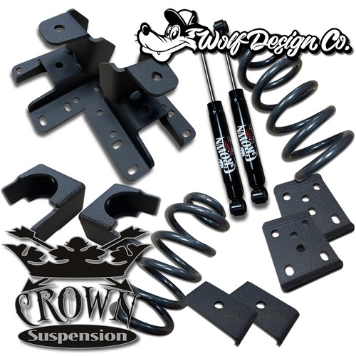 3/5" Drop Lowering Kit w Shocks For 2007-2018 Chevy Silverado GMC ...