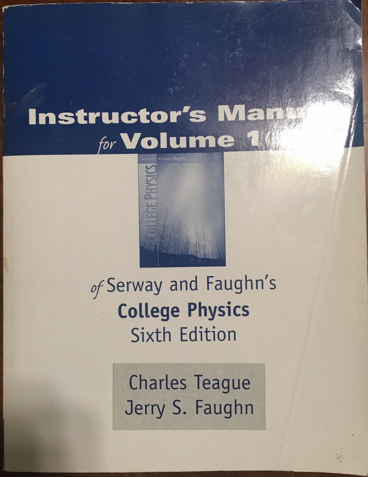INSTRUCTOR'S MANUAL FOR VOLUME 1 OF SERWAY & FAUGHN'S **BRAND NEW** | eBay
