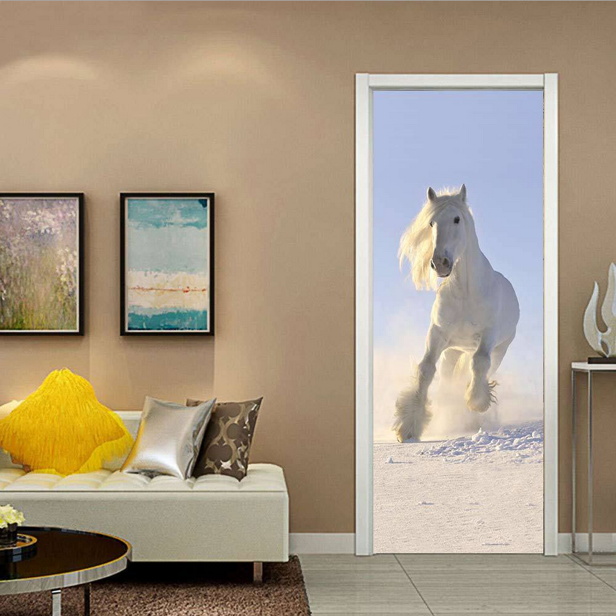 3D Wall Art Steed Horse Stable Gate Door Sticker Decal Self-adhesive ...