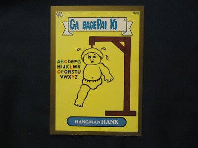 GARBAGE PAIL KIDS 2013 SERIES 3 GOLD PARALLEL BORDER CARD 168A HANGMAN ...