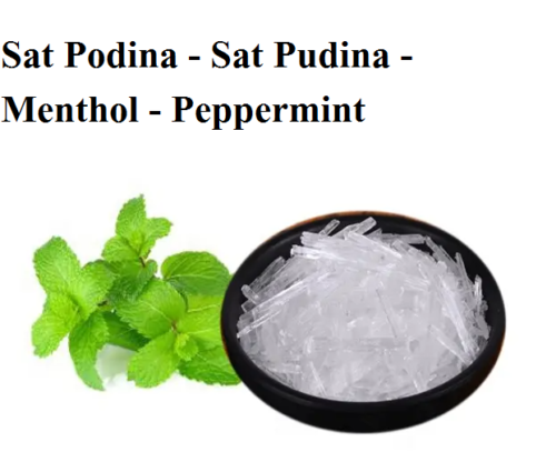 100% Pure Natural MENTHOL / SALT PEPPERMINT Crystals Pudina Sat Mint ...