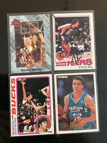 Lot of 4 Signed NBA Basketball Cards - Autographed! | eBay