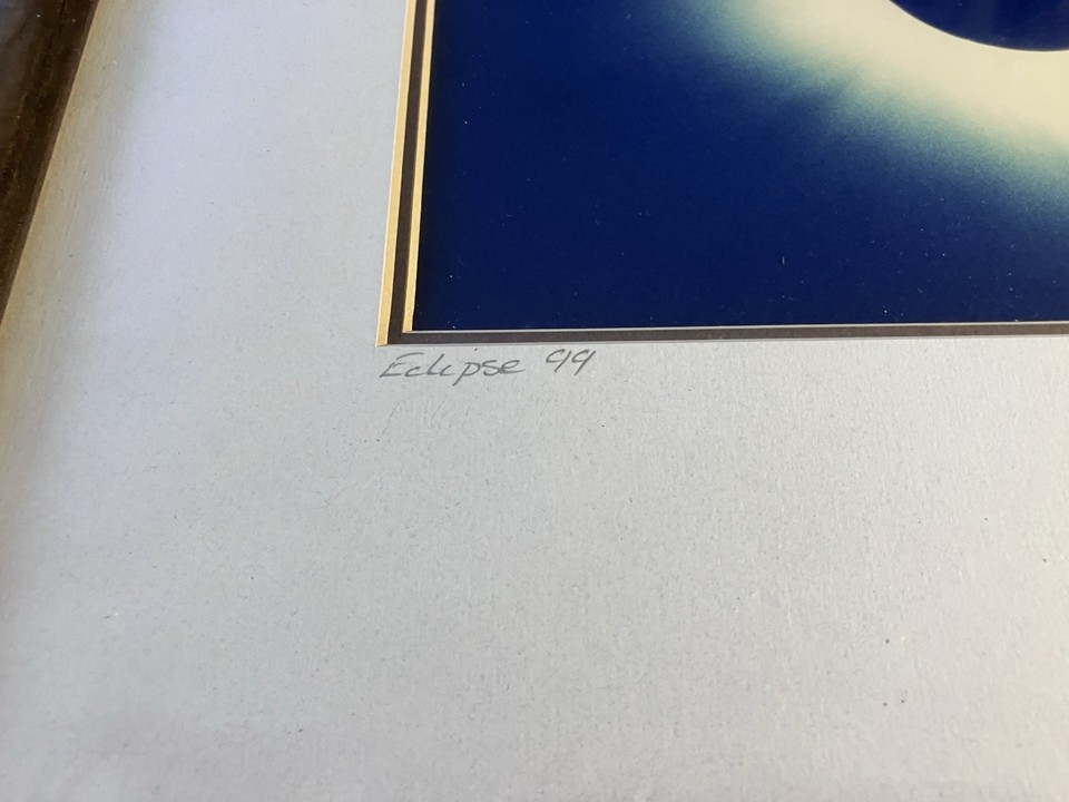 1999 UK TOTAL SOLAR ECLIPSE Fine Art CYANOTYPE By ED COLLACOTT | eBay UK