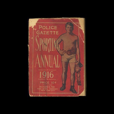 RARE 1916 Police Gazette Sporting Annual Boxing Richard K. Fox ...