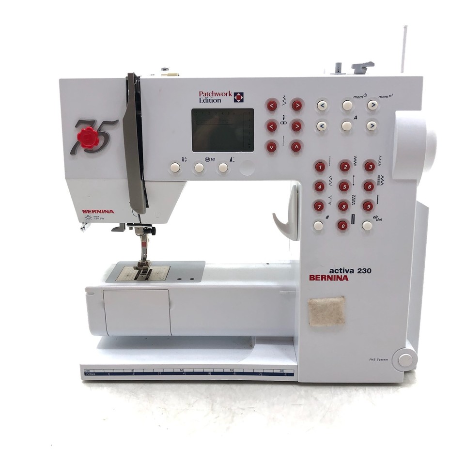 Bernina Activa 230 70-Stitch Sewing Machine w Pedal, Power Cord, Manual ...