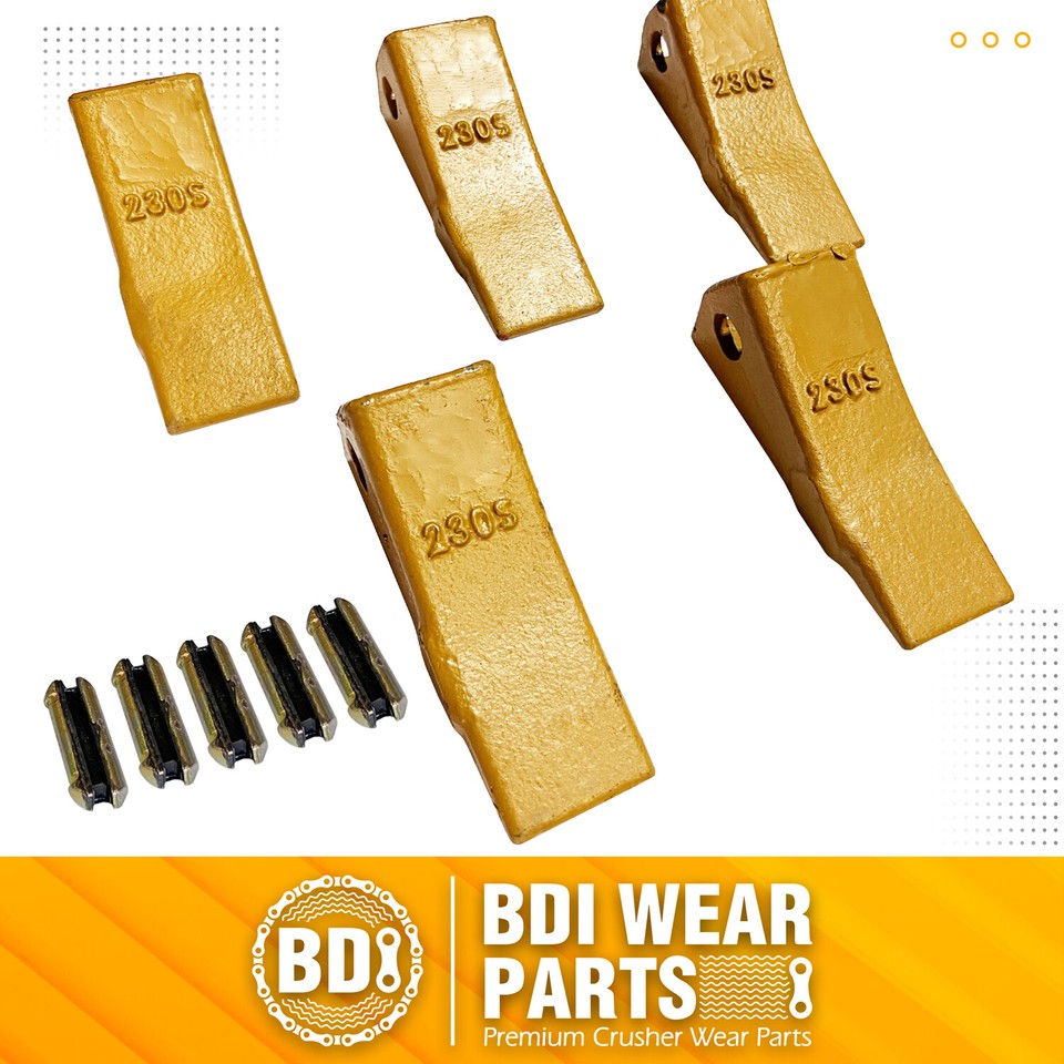23 230 Series 230S Bucket Teeth with 23TF/23FP Flex Pins for Excavator ...