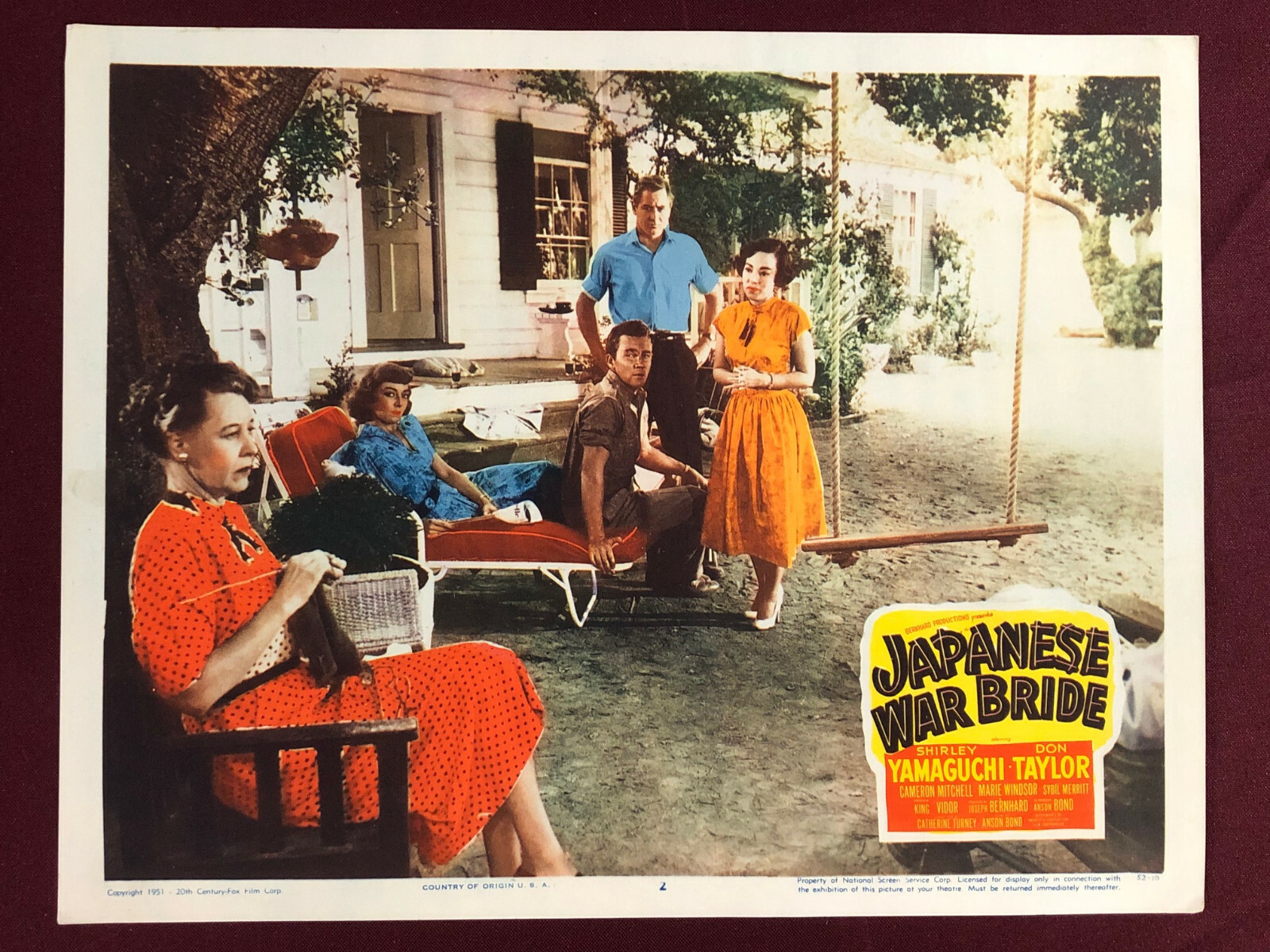SET OF 8 JAPANESE WAR BRIDE LOBBY CARD MOVIE POSTER 1952 ROMANCE | eBay