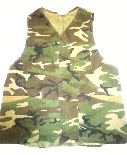 Northwest Territory Hunting Camo Vest Shotgun Shell Holder Pockets Zip ...
