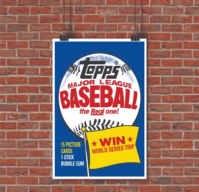 1983 Topps Baseball Wrapper Print/Poster | eBay