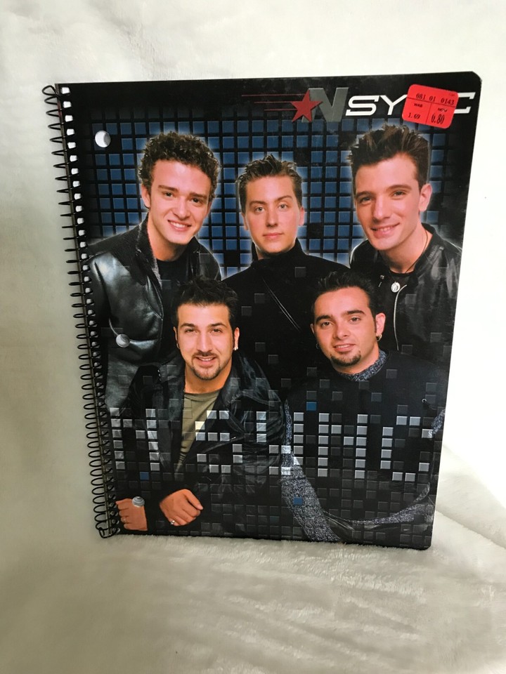 New 2001 Winterland NSYNC Spiral Theme Notebook Justin Lance Joey JC ...